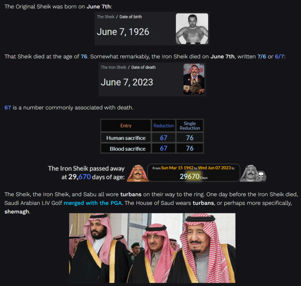 Former WWF Champion The Iron Sheik Dies @ 81 - Gematrinator 85