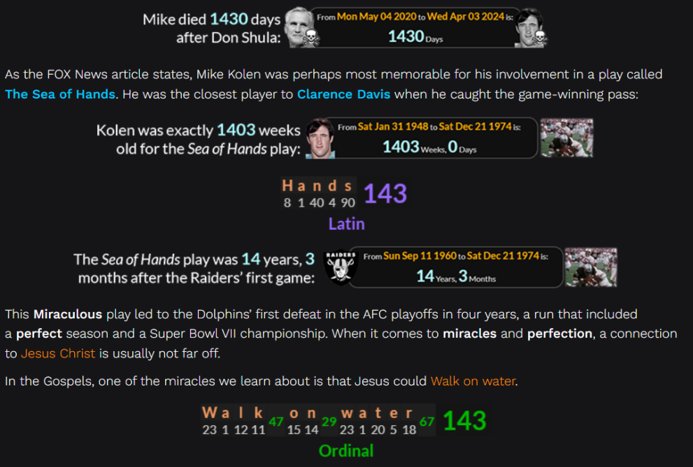 Mike Kolen, Two-Time Super Bowl Champion w/ Miami, Dies @ 76 ...