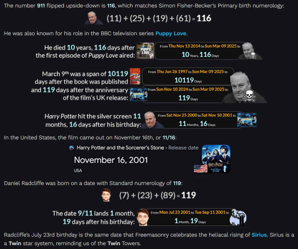 Simon Fisher-Becker, a.k.a. The Fat Friar From Harry Potter Dies @ 63 ...